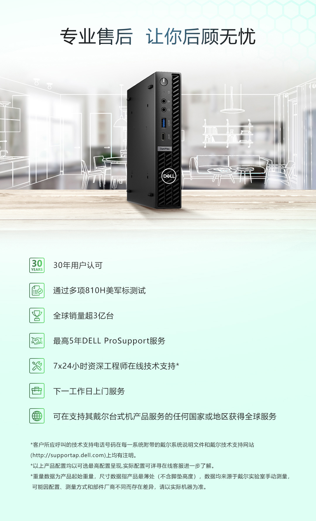 全新 OptiPlex 微型机 Plus 7010- 高级定制服务-商用台式机-戴尔(Dell)企业采购网